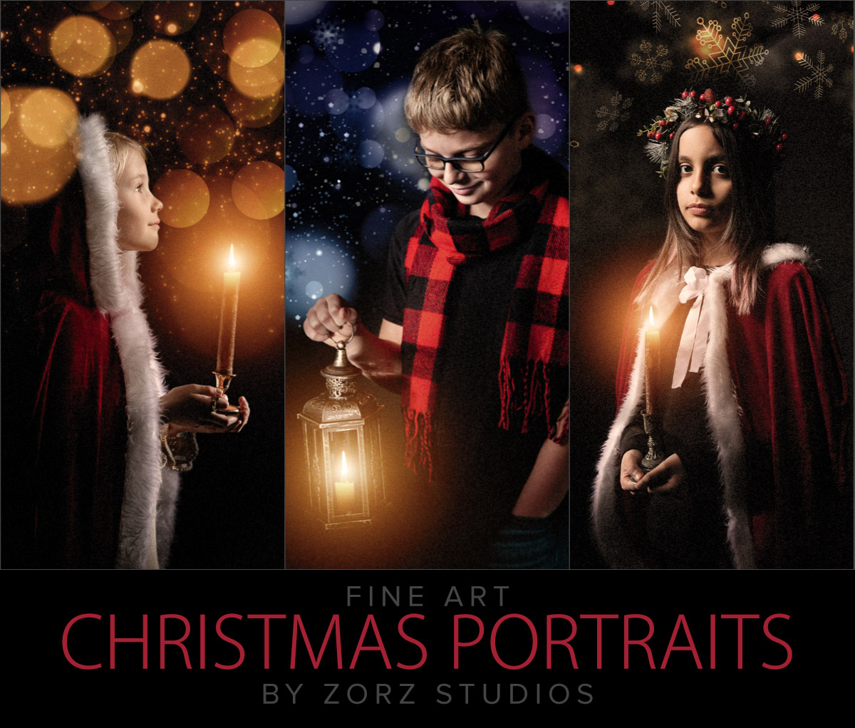 Fine Art Christmas Portraits | Zorz Studios